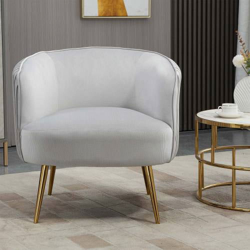 Velvet Accent Upholstered Chair, Living Room Chair, Modern Reception ...