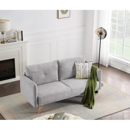 Velvet Arm Loveseat Sofa, Accent Sofa Furniture with Wood Frame and ...