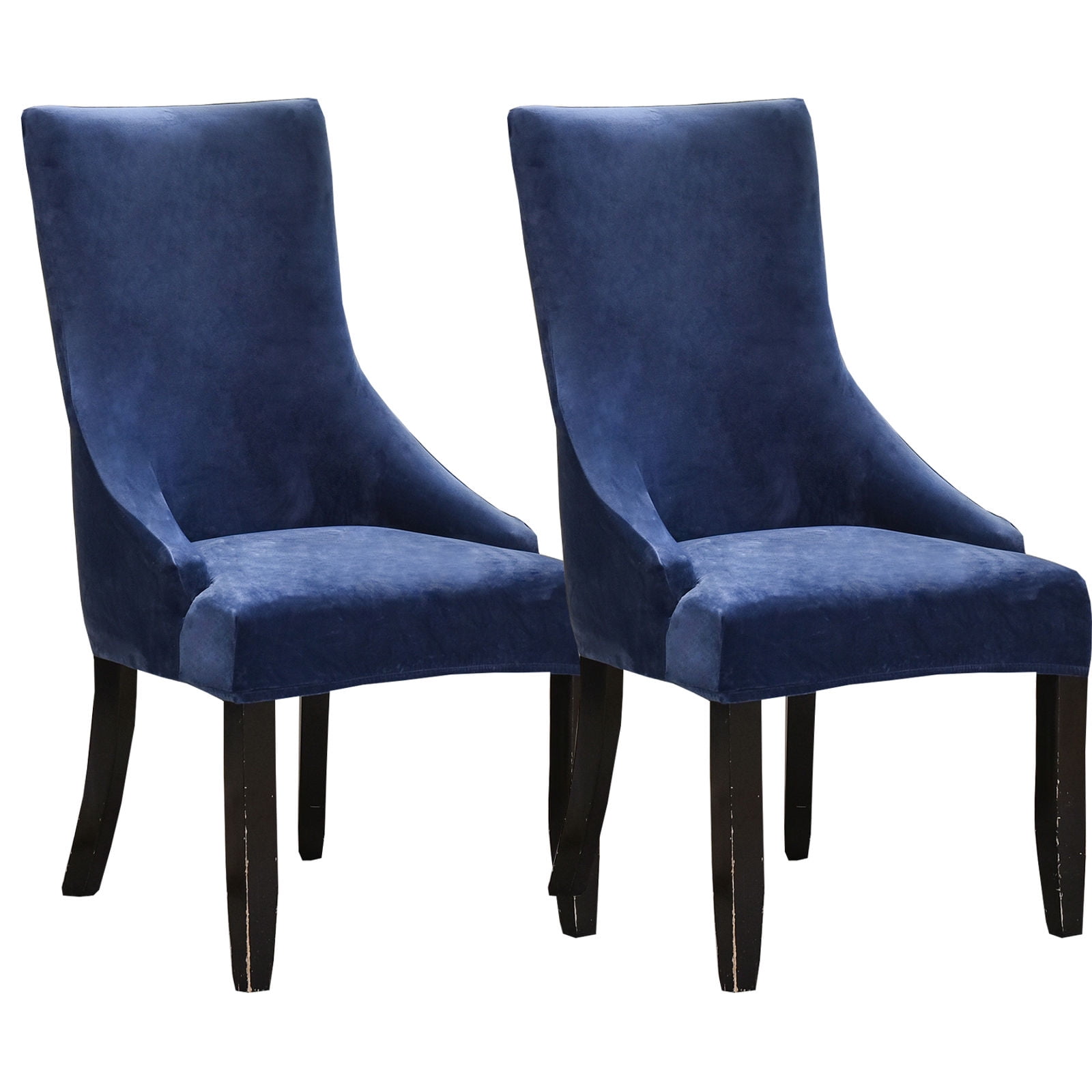 Velvet Armless Wingback Chair Cover,Stretch Sloping Side Armchair Cover ...
