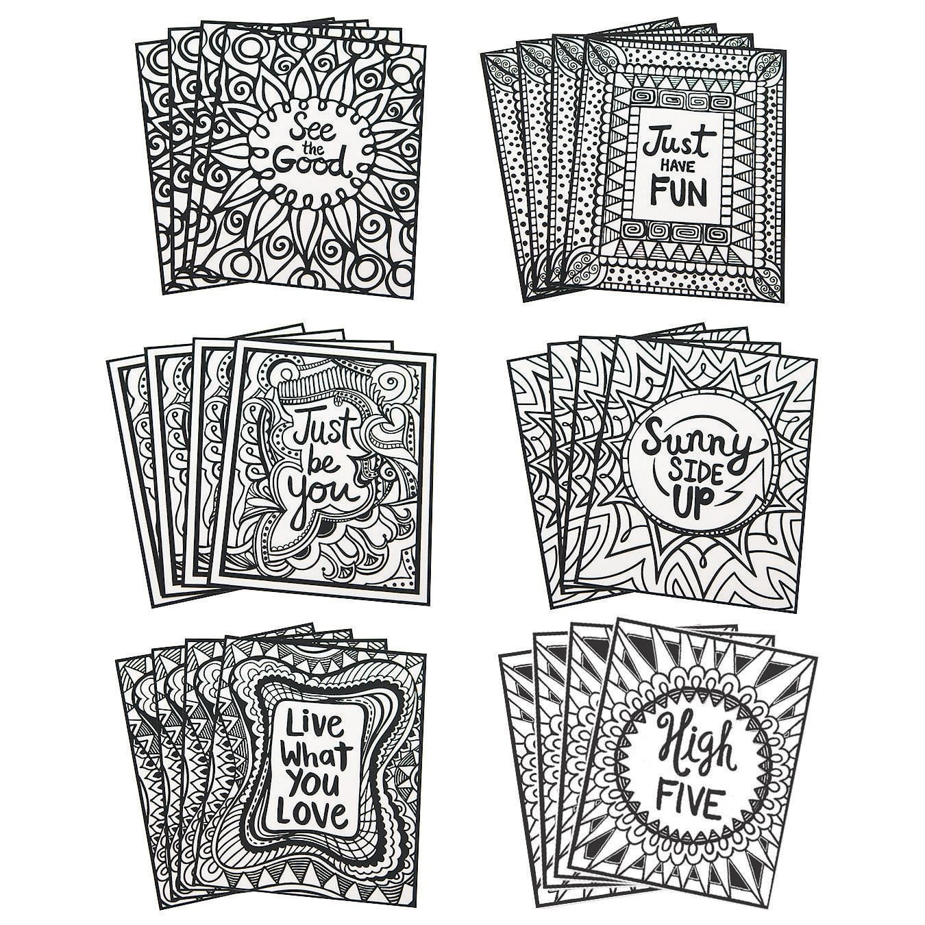 Velvet Art Positive Posters, 8" x 10", 6 Designs (Pack of 24) - Walmart.com