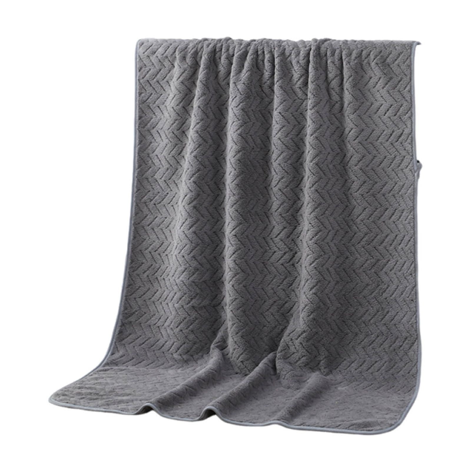 Velvet Bath Towel for Adult Daily Use At Home, Absorbent and Quick Dry ...