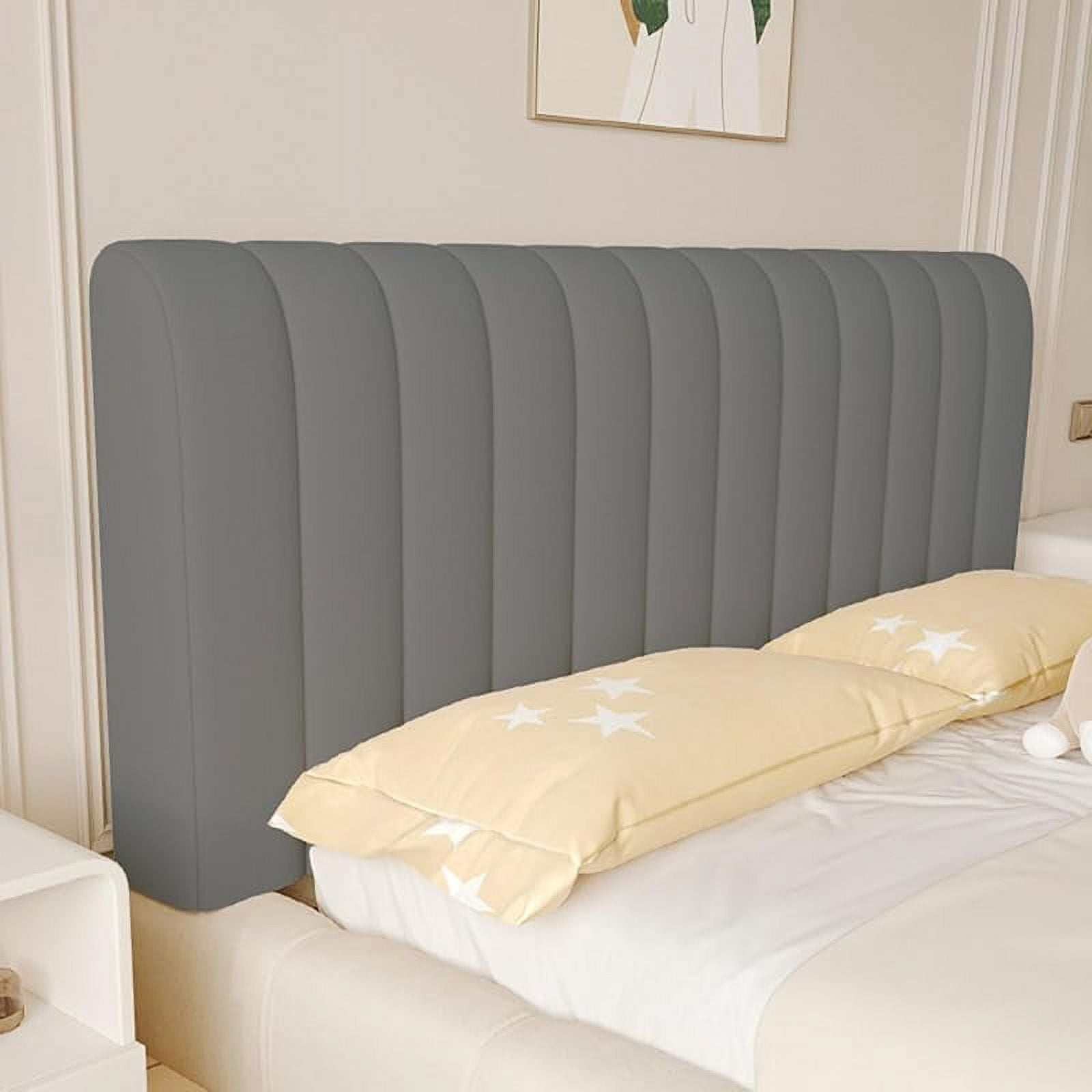 Velvet Bed Headboard Cover for Full Queen Cal King Size, Quilted Bed ...