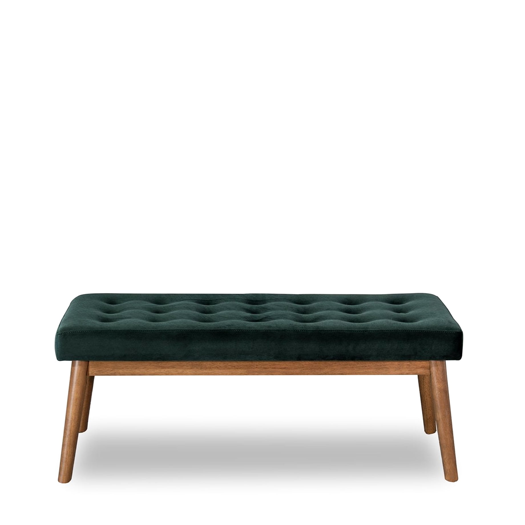 Velvet Bench - Solid Wood Construction, Comfortable Foam Padding, High ...