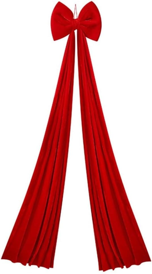 Velvet Bow Ornament For Tree Decoration, Plush Holiday Accent Suitable ...