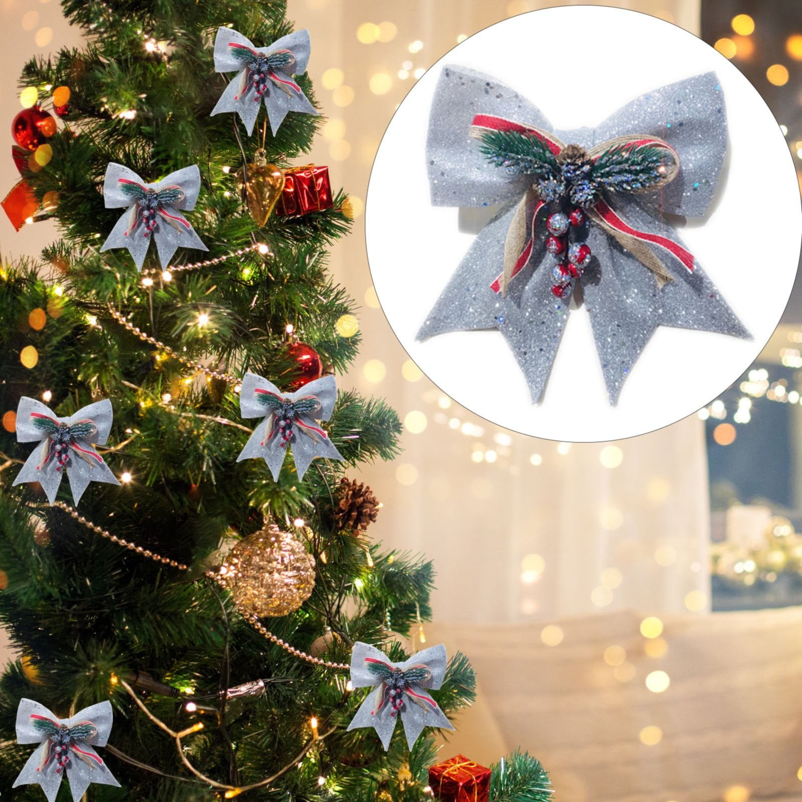 Velvet Bows for Christmas Tree Clearance! Christmas Decorations ...
