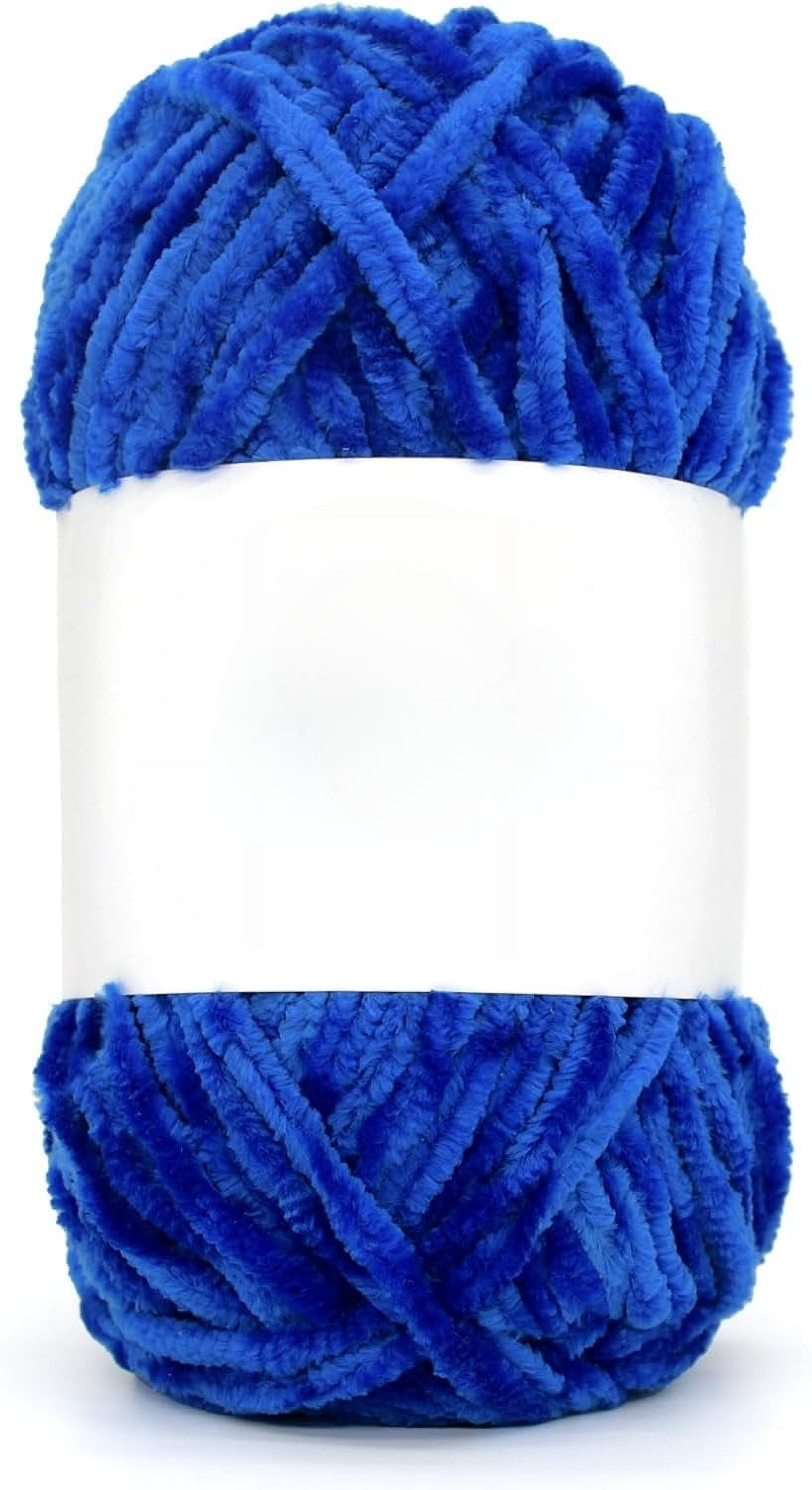Velvet Chenille Yarn for Crocheting, Fluffy Velvet Plush Yarn Thick ...