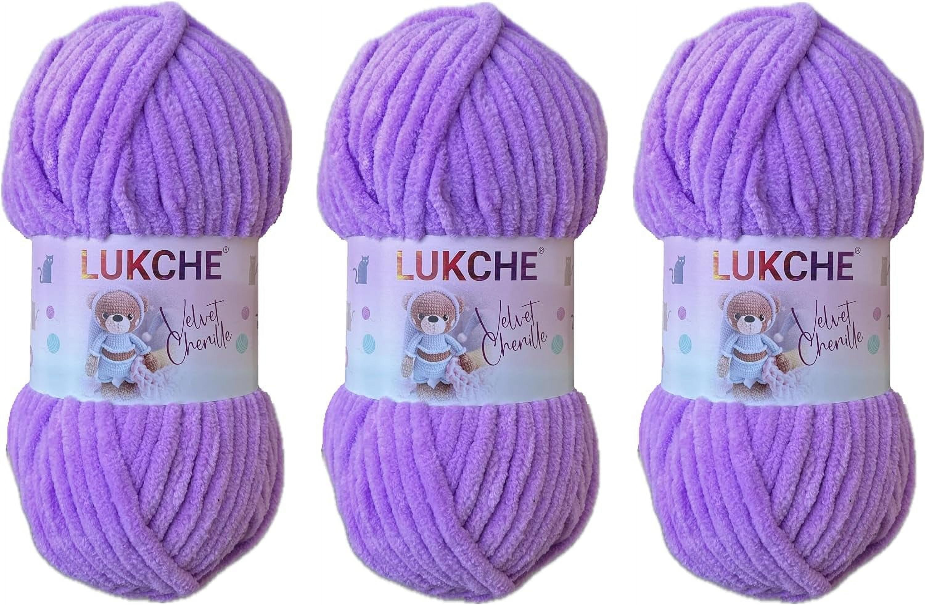 Velvet Chenille Yarn Super Bulky Soft Yarn - 100g (75.4 yds) - Baby ...