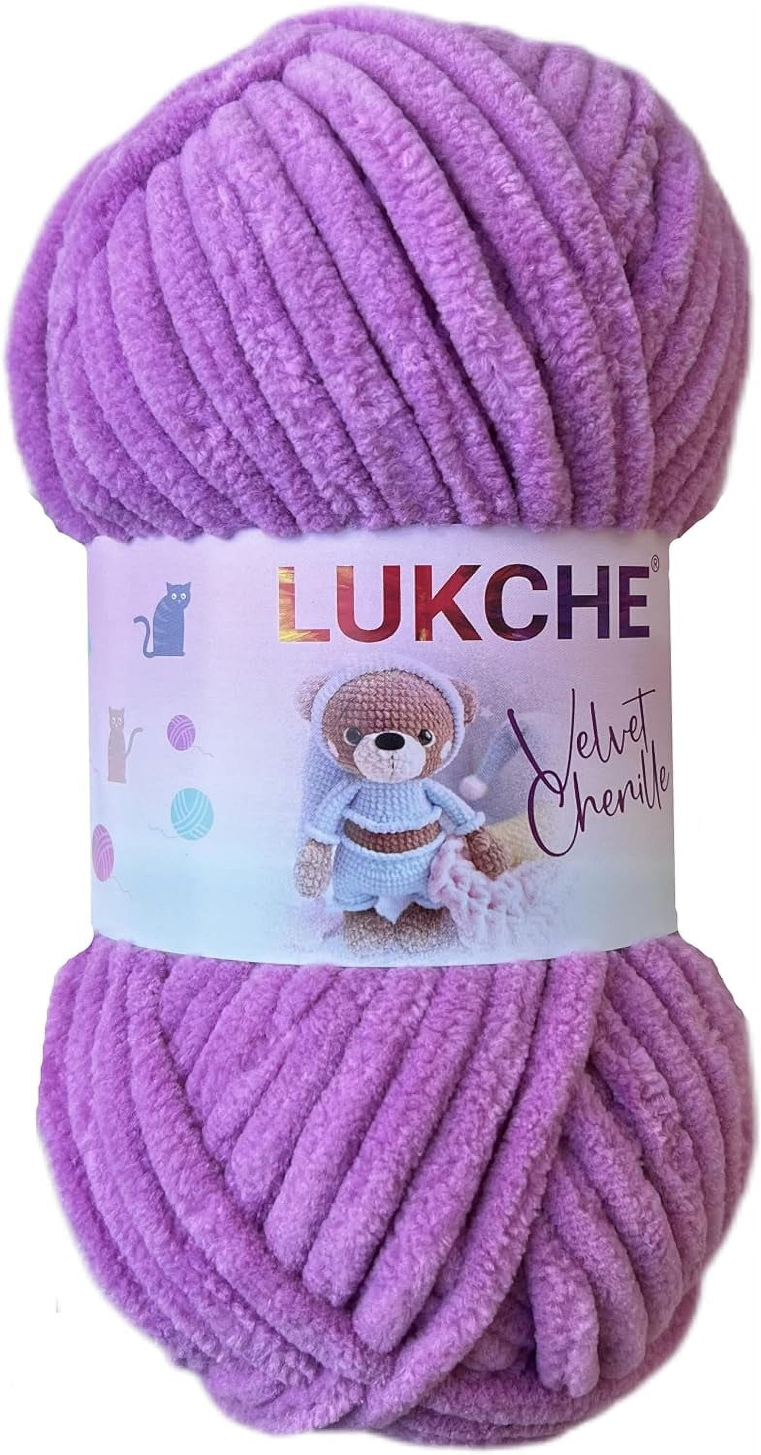 Velvet Chenille Yarn Super Bulky Soft Yarn - 100g (75.4 yds) - Baby ...