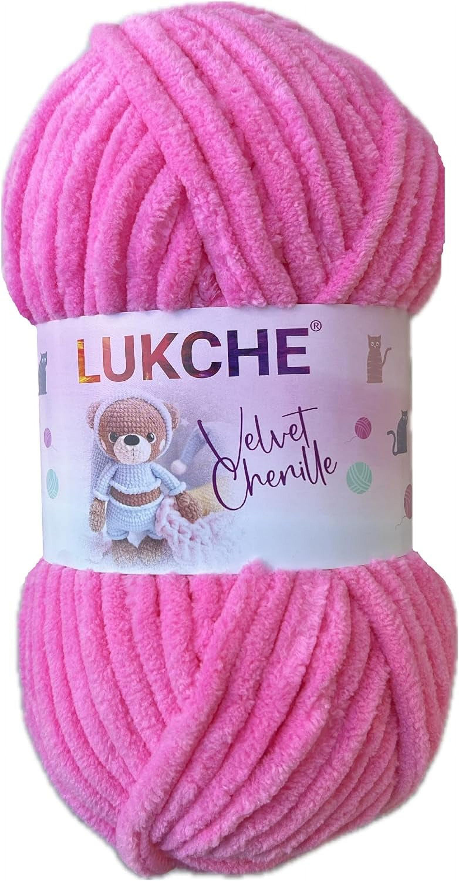 Velvet Chenille Yarn Super Bulky Soft Yarn - 100g (75.4 yds) - Baby ...