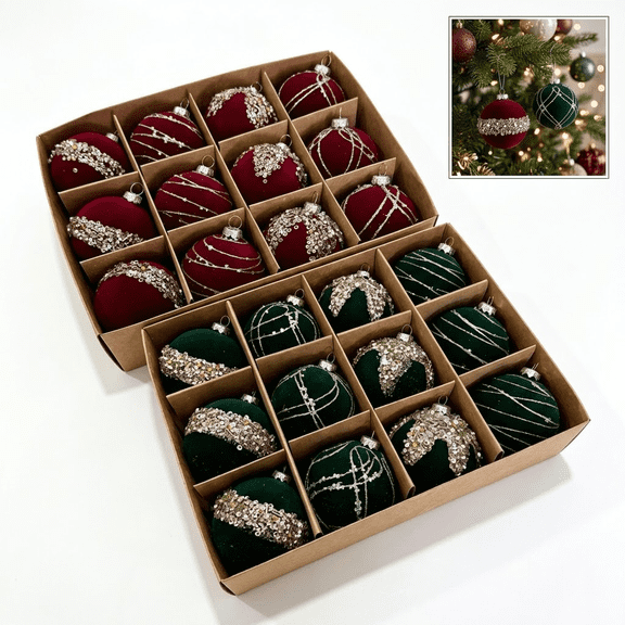 Green And Red Ornaments