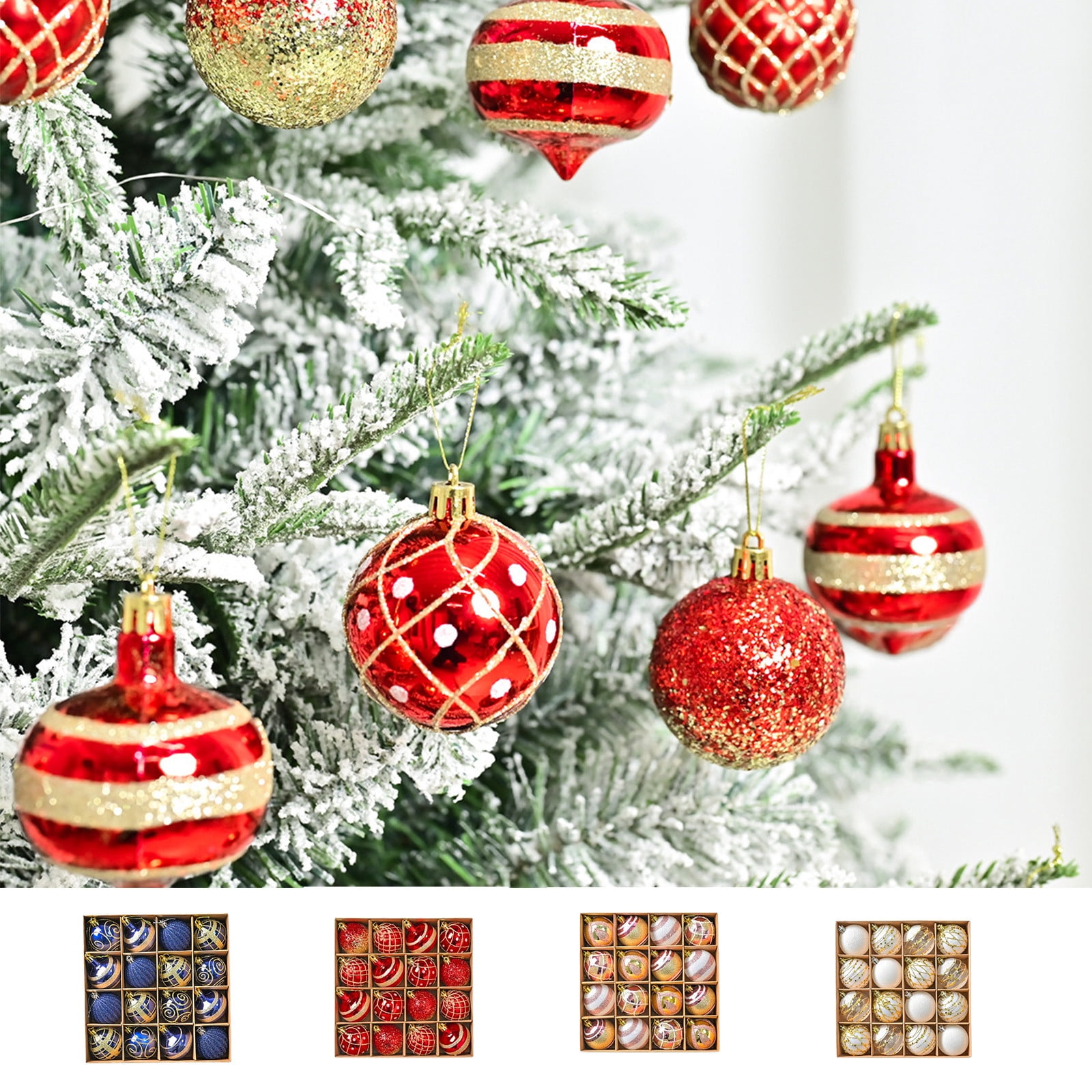 Velvet Christmas Balls Bulk Flocked Christmas Tree Ball Ornaments ...