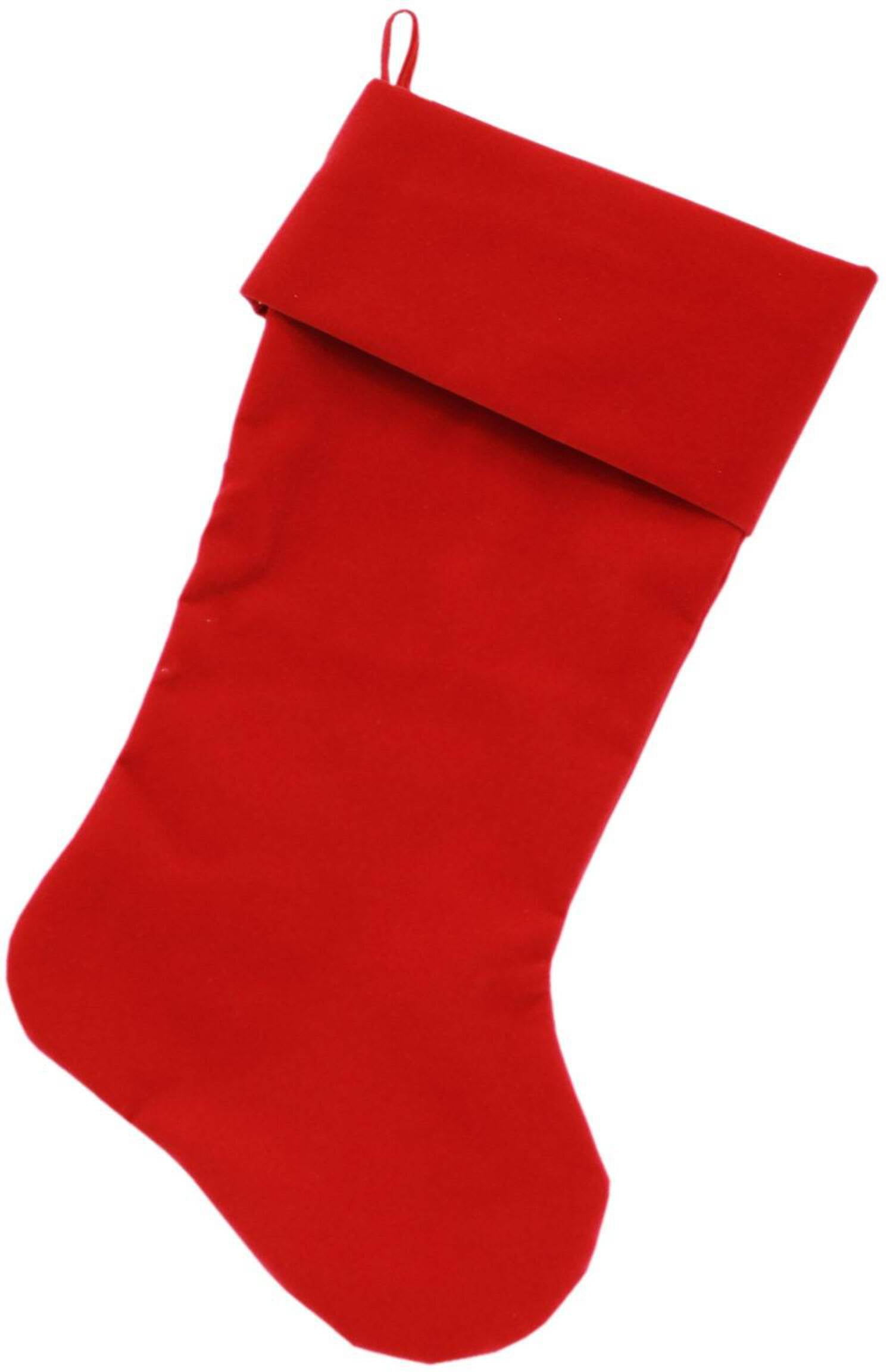 Velvet Christmas Stocking Blank, Plain (Available in 14 colors ...