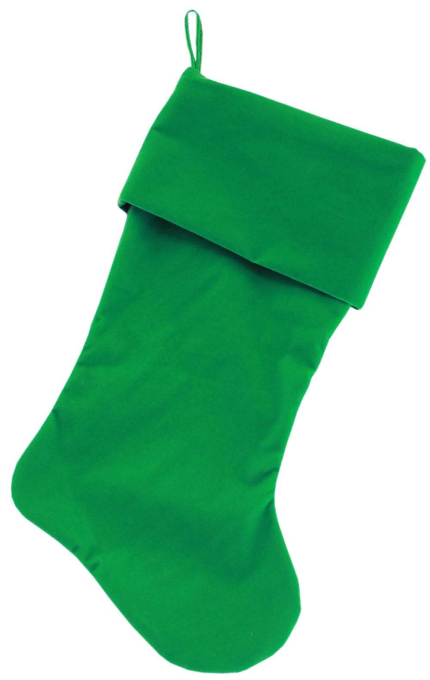 Velvet Christmas Stocking Blank, Plain (Available in 14 colors ...