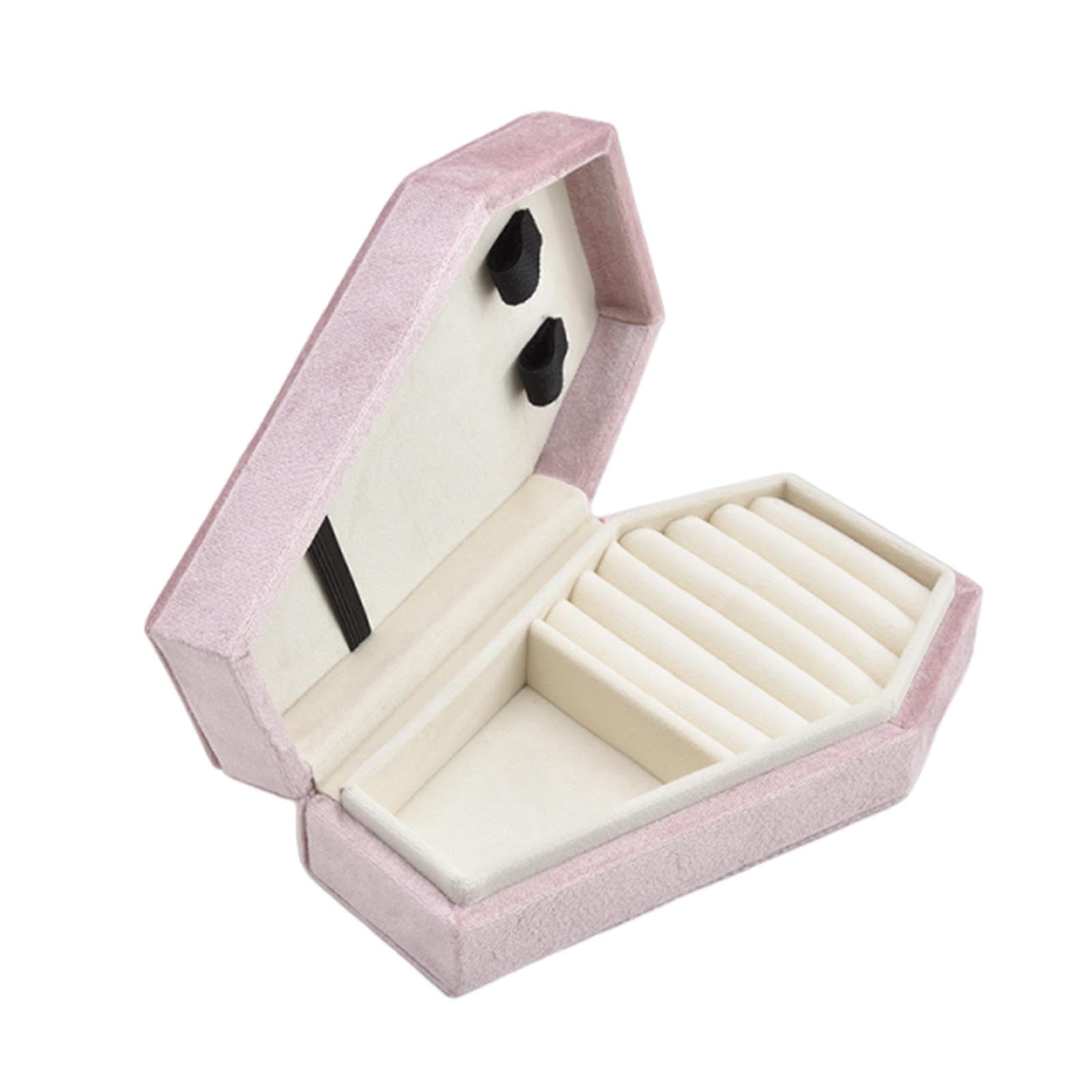 Velvet Coffin Necklace Jewelry Jewelry Storage Box Portable Coffin ...