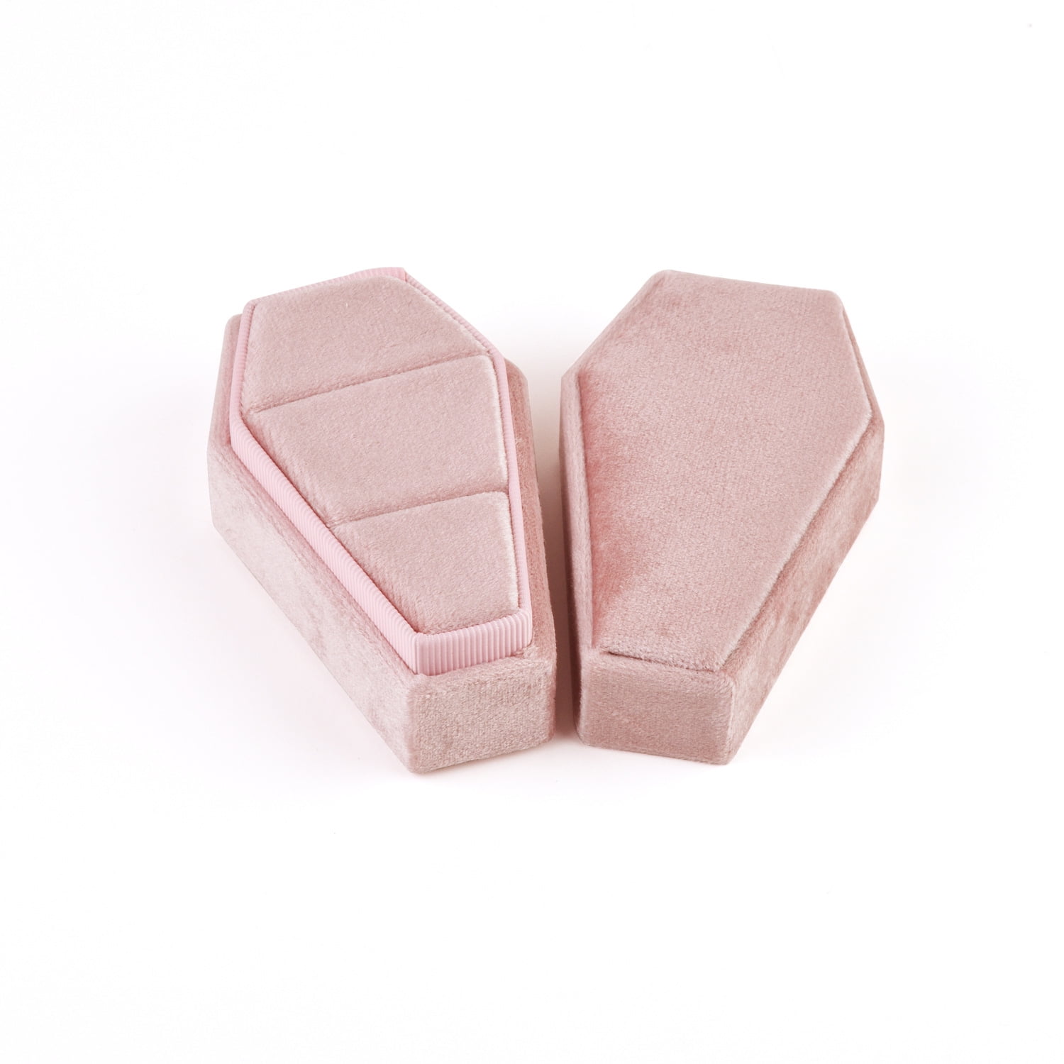 Velvet Coffin Ring Box Case Holder for Gothic Wedding Ceremony Jewelry ...