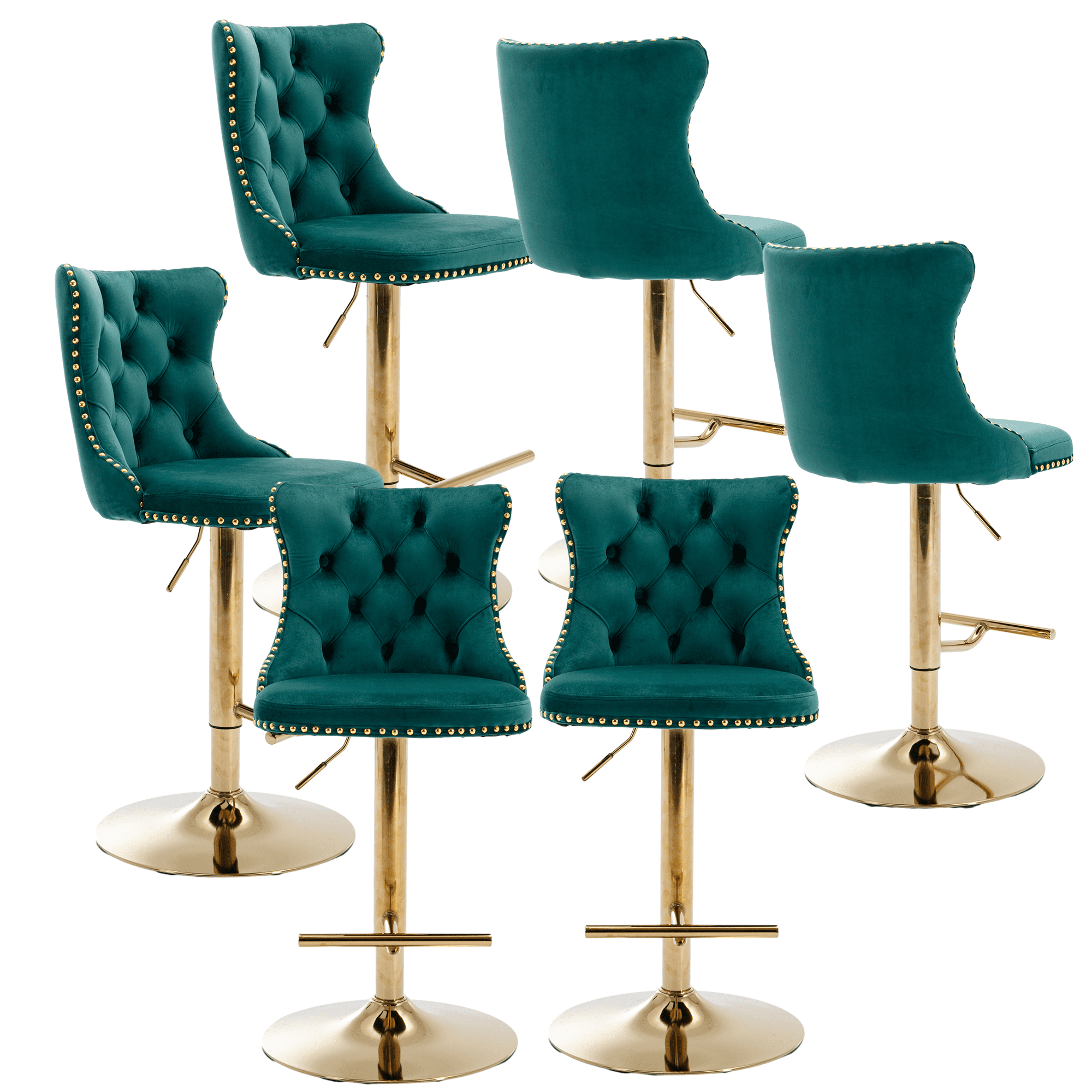 Customer reviews for Velvet Comfortable Tufted Swivel Bar Stools ...