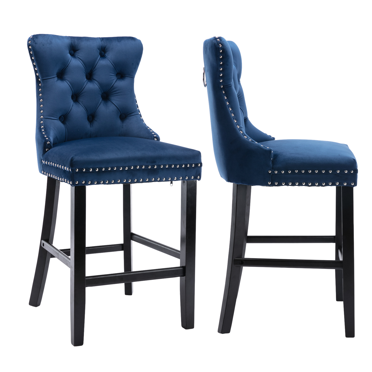 SAFAVIEH Wooden Brando Bar Stool in Brown with Mahogany Legs - Walmart.com
