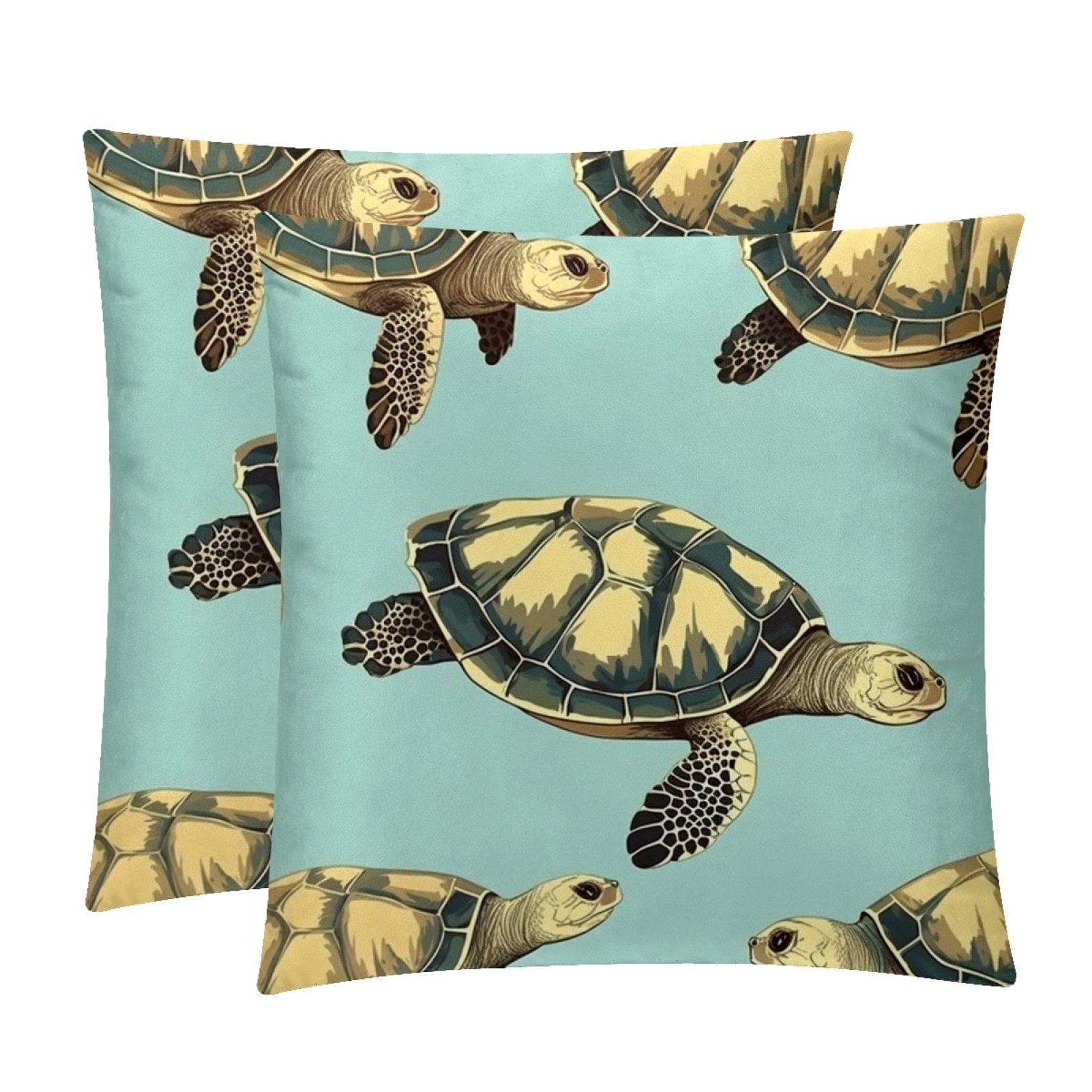 Velvet Decorative Throw Pillow Set - 2 Pack Throw Pillow Inserts ...