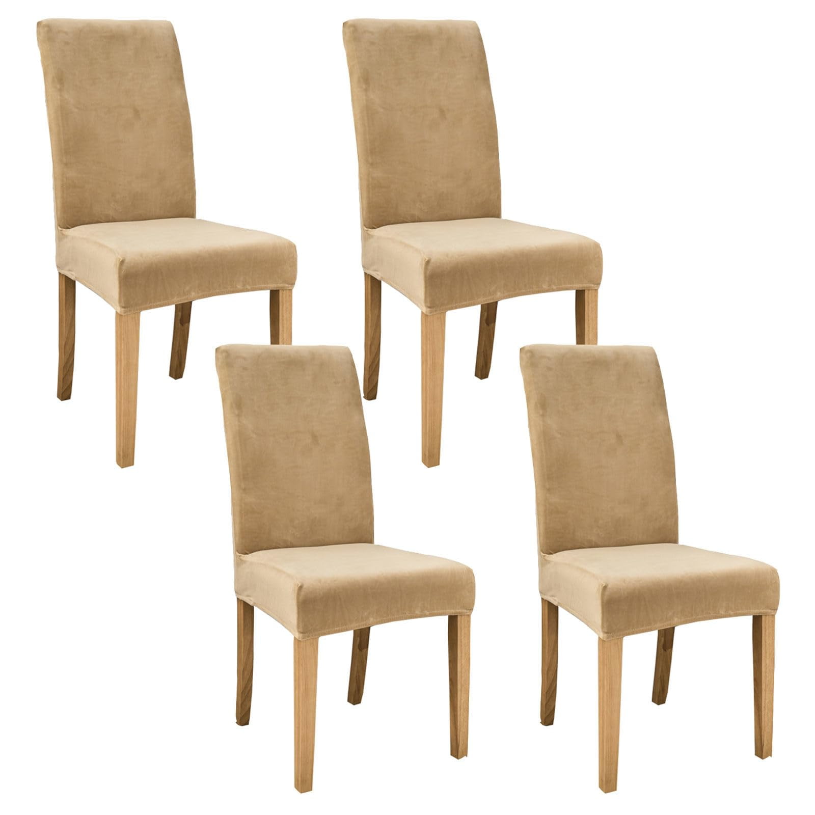 Velvet Dining Chair Covers, Stretch Chair Slipcover Chair Protector ...