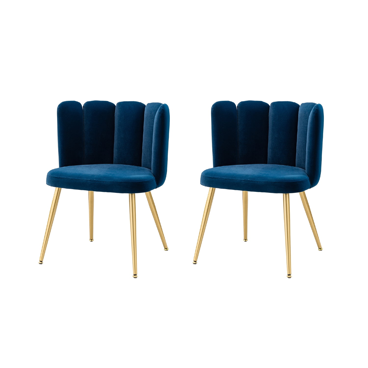 Velvet Dining Chair Set of 2, Tina's Home Upholstered Accent Side ...