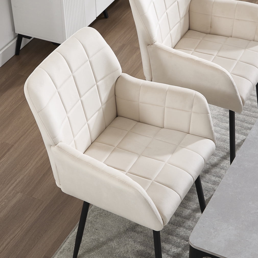 Dining Chairs Set of 1, Upholstered Kitchen Chairs with Comfortable ...