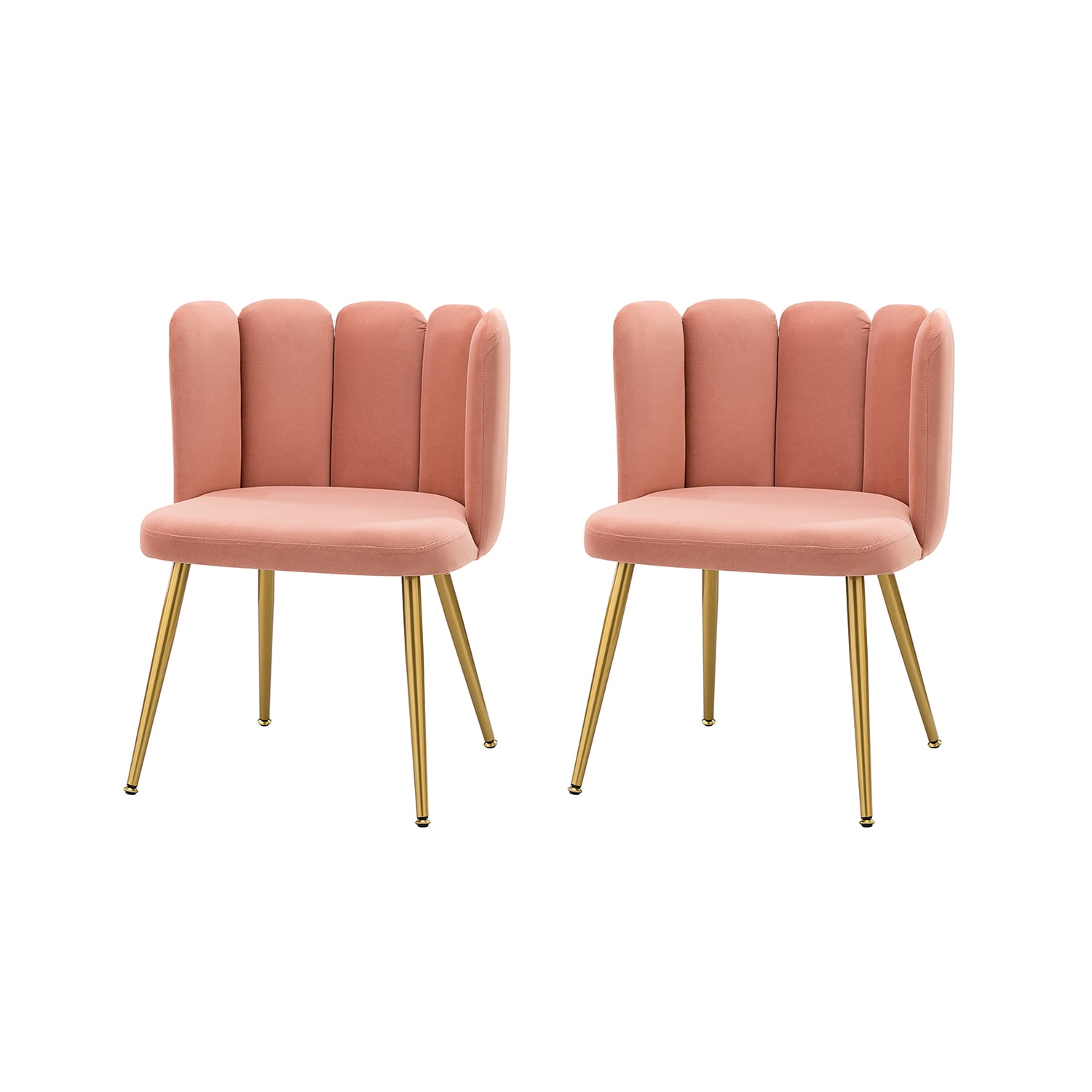 Velvet Dining Chairs Set of 2, Tina's Home Upholstered Accent Side ...