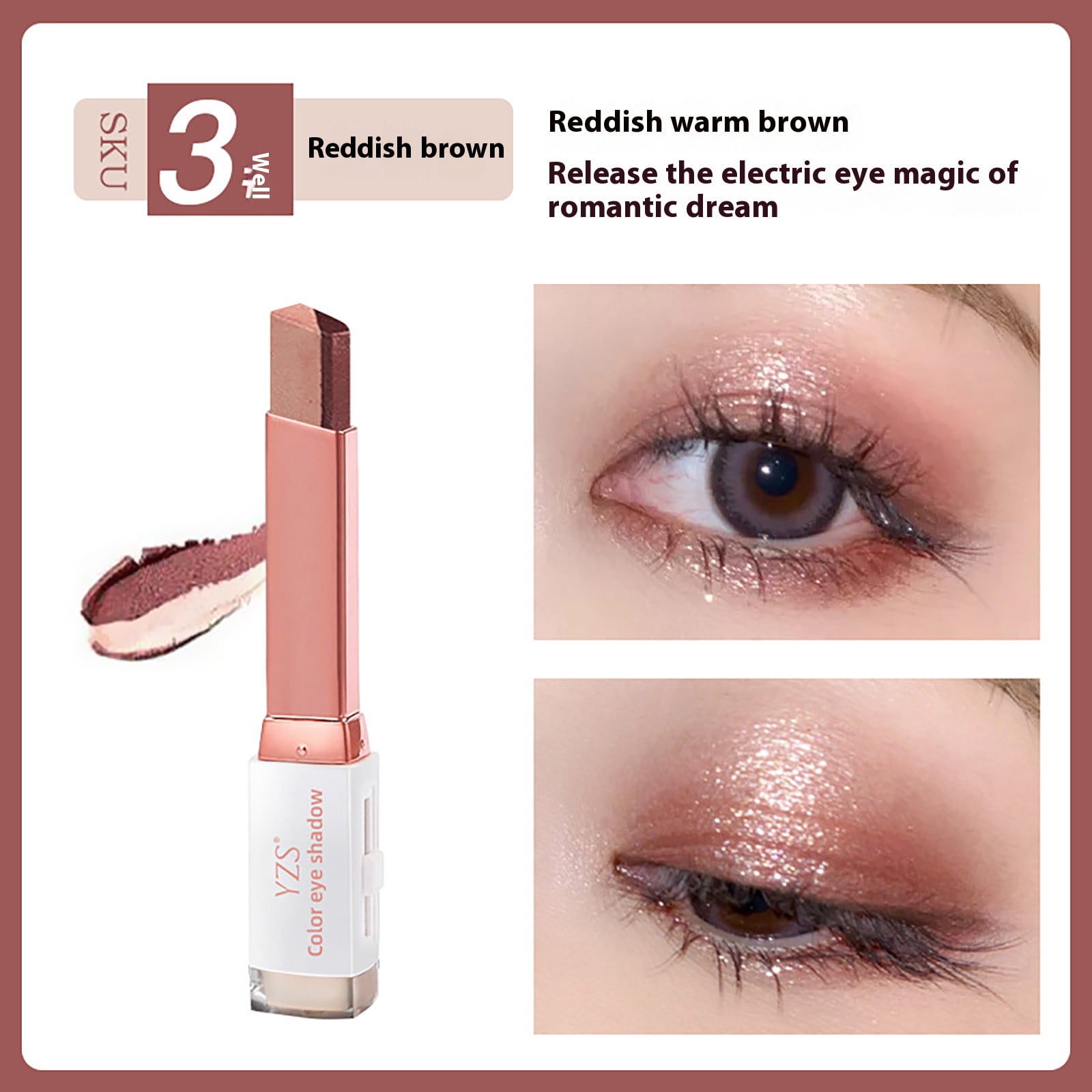 Velvet Double Color Eye Stick | Gradient Eyeshadow Crayon | Long ...