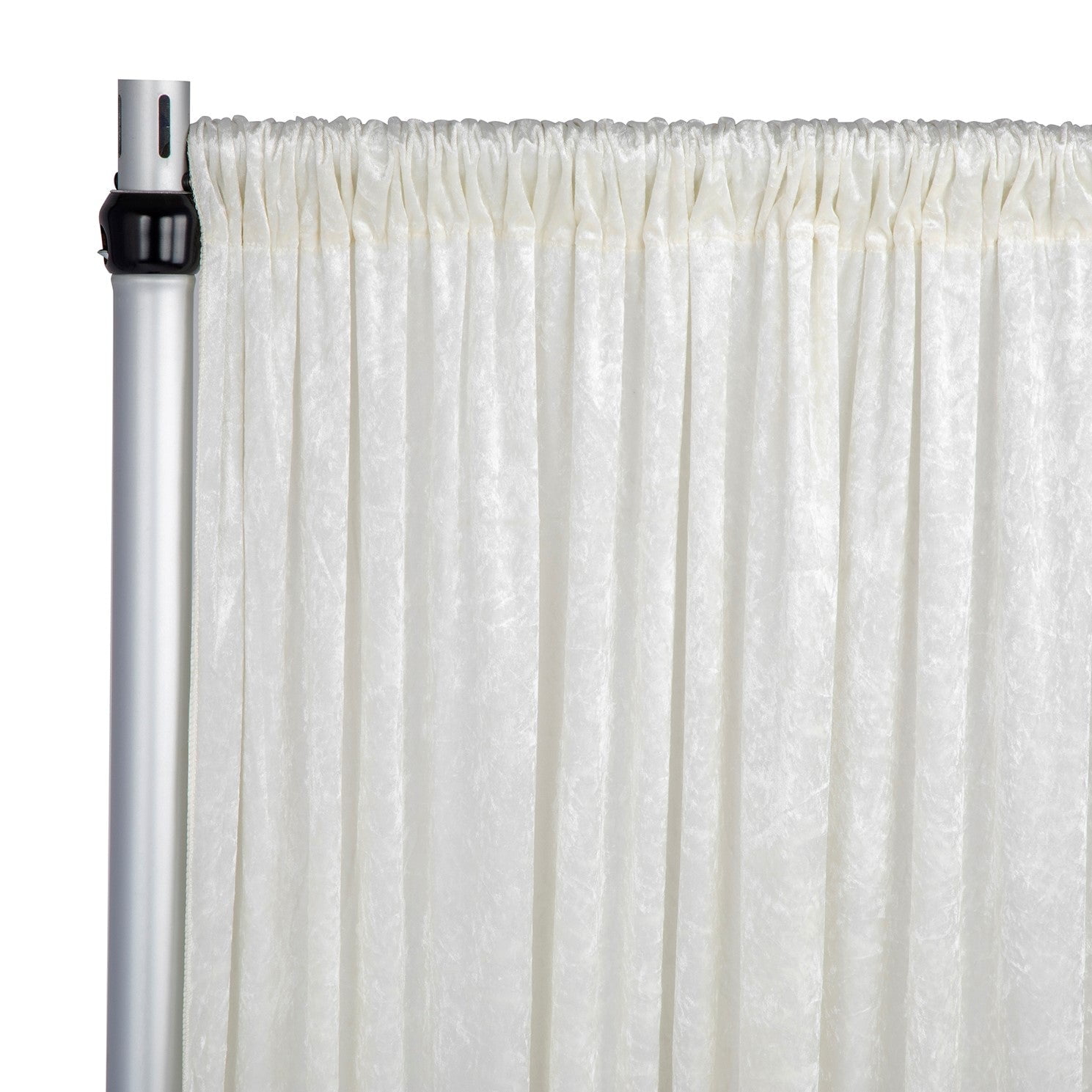 Velvet Drape Curtain Photo Backdrop Panel Ivory 18Ft H x 52 Inch W ...