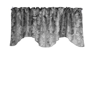 Velvet Embossed Damask Swag Window Valance 54" Wide / 36" Tall ...