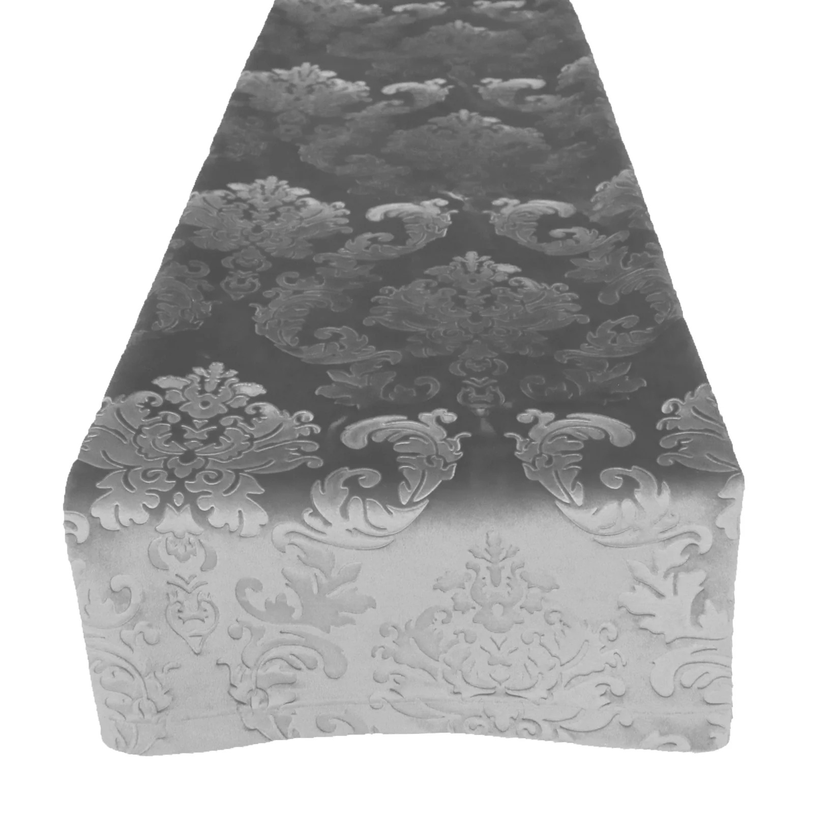 Velvet Embossed Damask Table Runner - Walmart.com