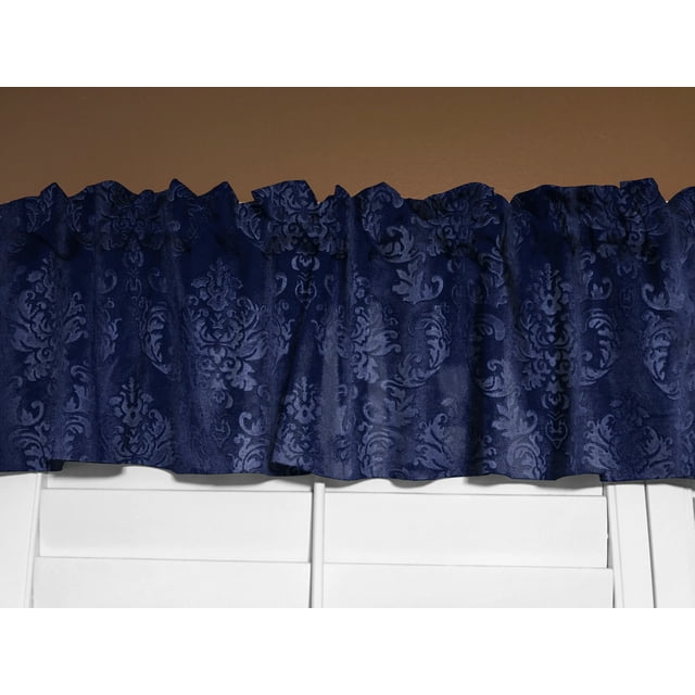 Velvet Embossed Damask Window Valance 54 Inch Wide - Walmart.com