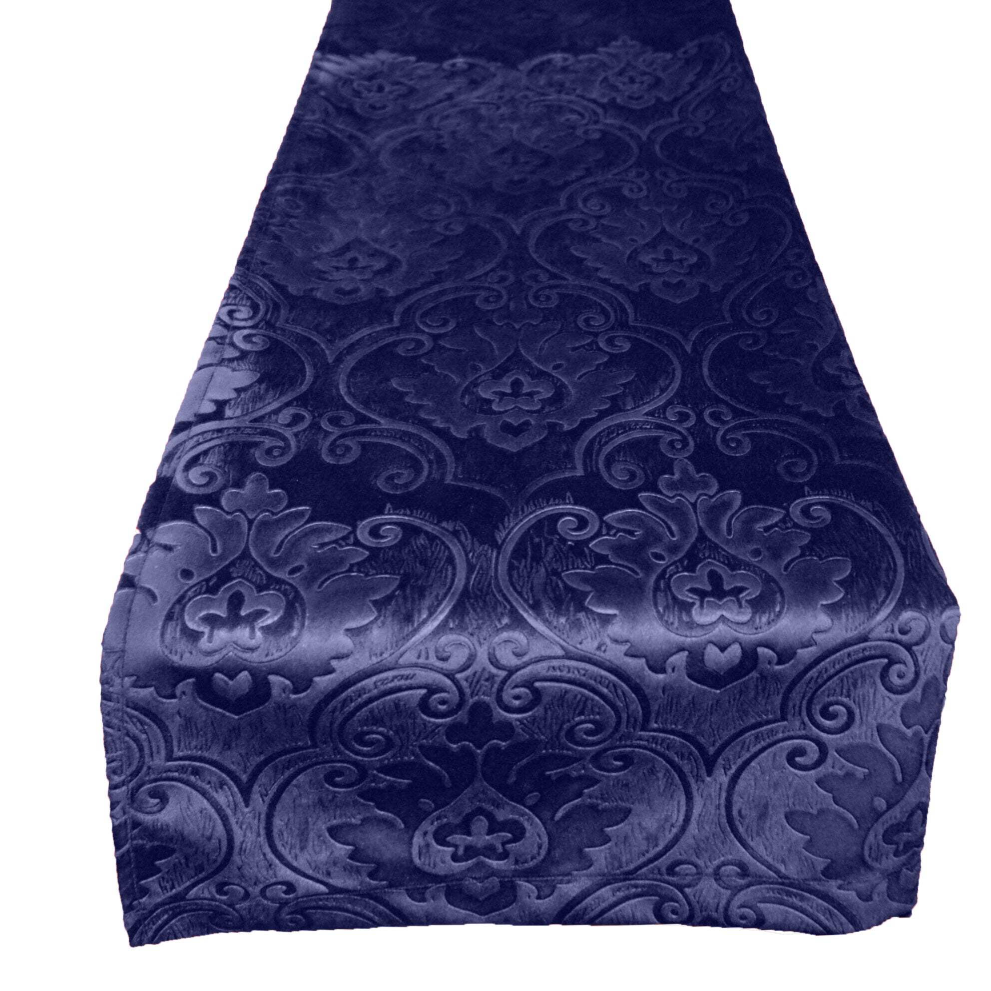 Velvet Embossed Victorian Damask Table Runner - Walmart.com
