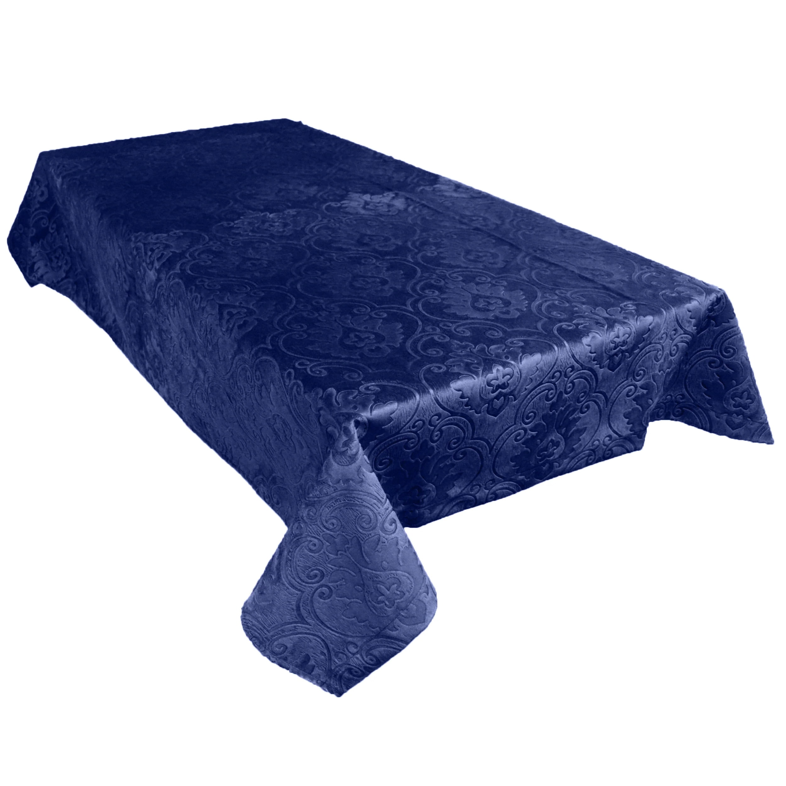 Velvet Embossed Victorian Damask Tablecloth - Walmart.com