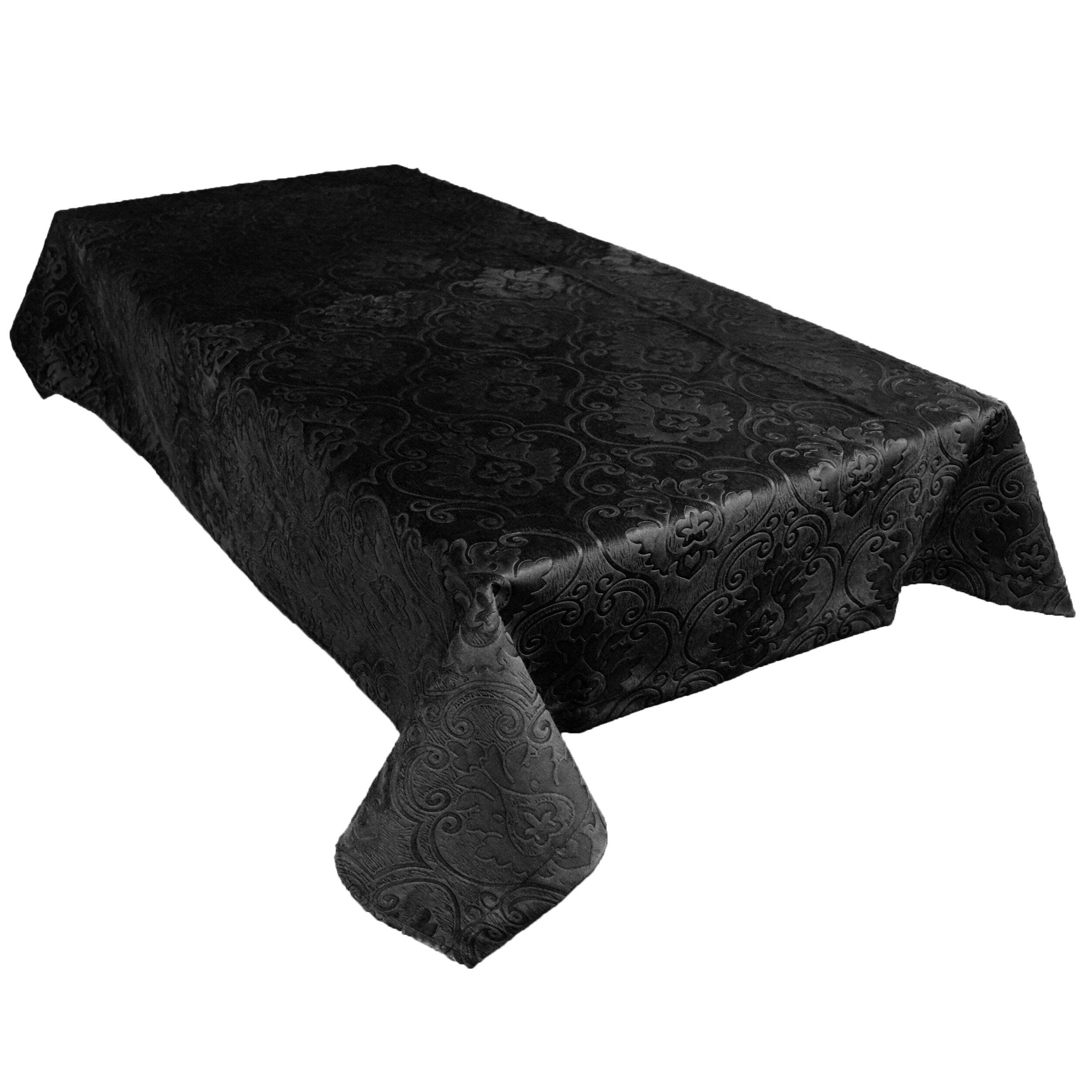Velvet Embossed Victorian Damask Tablecloth - Walmart.com