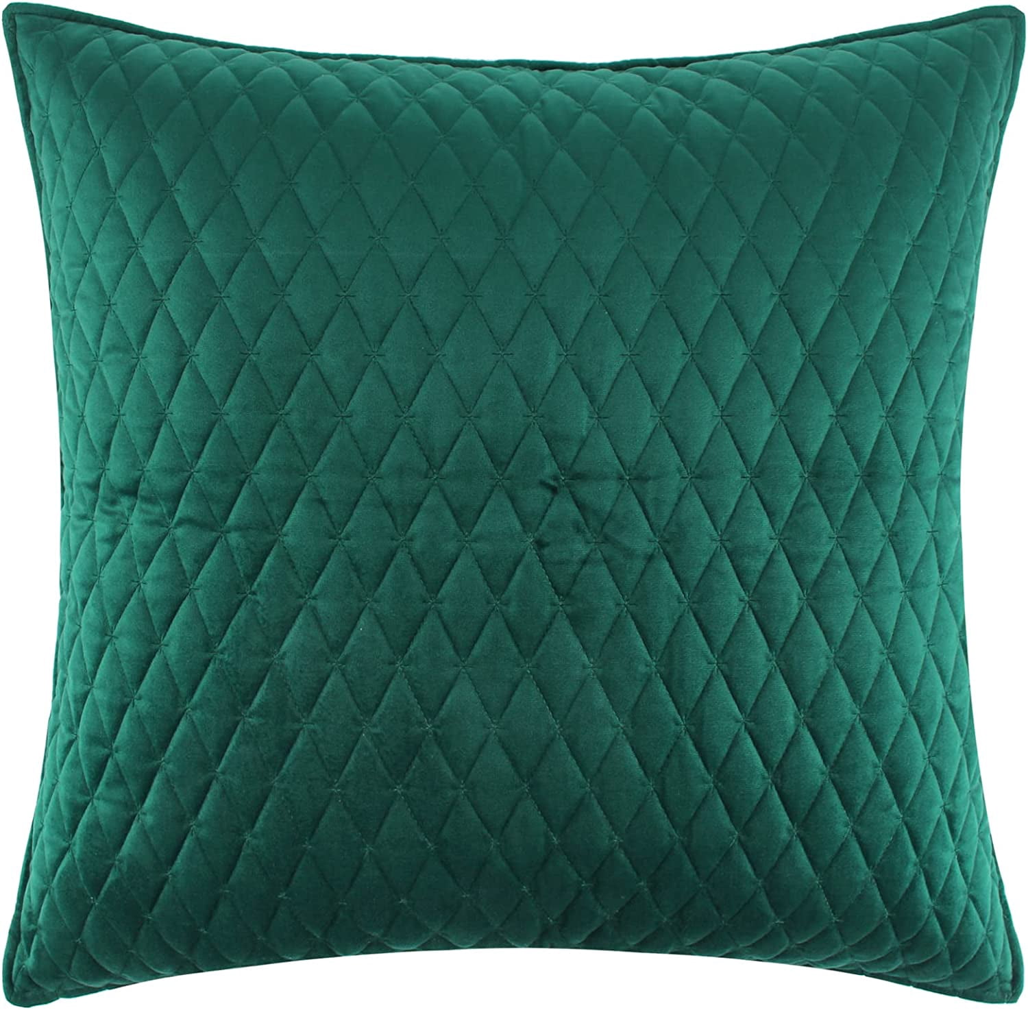 Velvet Emerald Green Quilt - Euro Sham - Emerald Green - Velvet ...