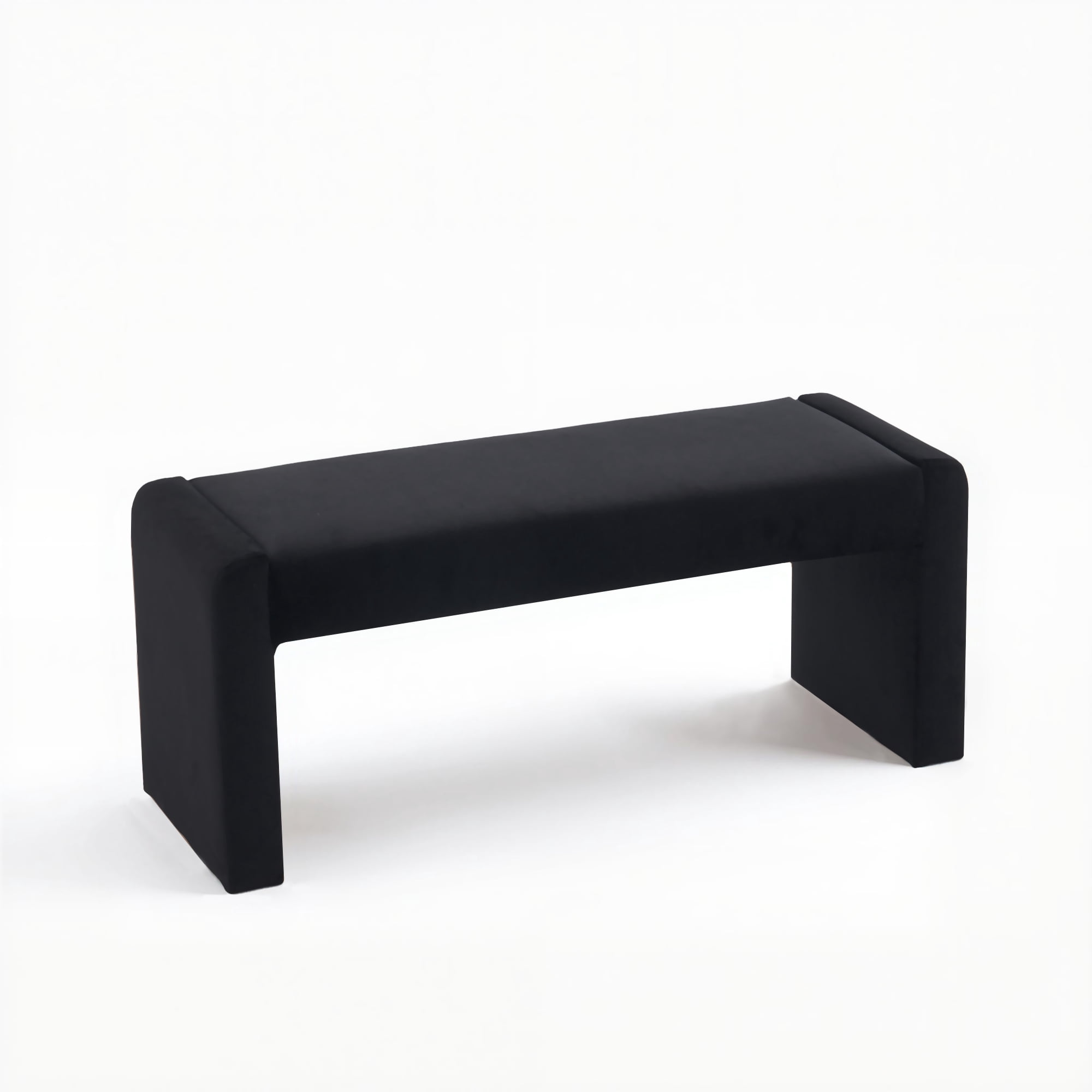 Velvet Entryway Bench End of Bed Bench Upholstered Modern Window Bench ...