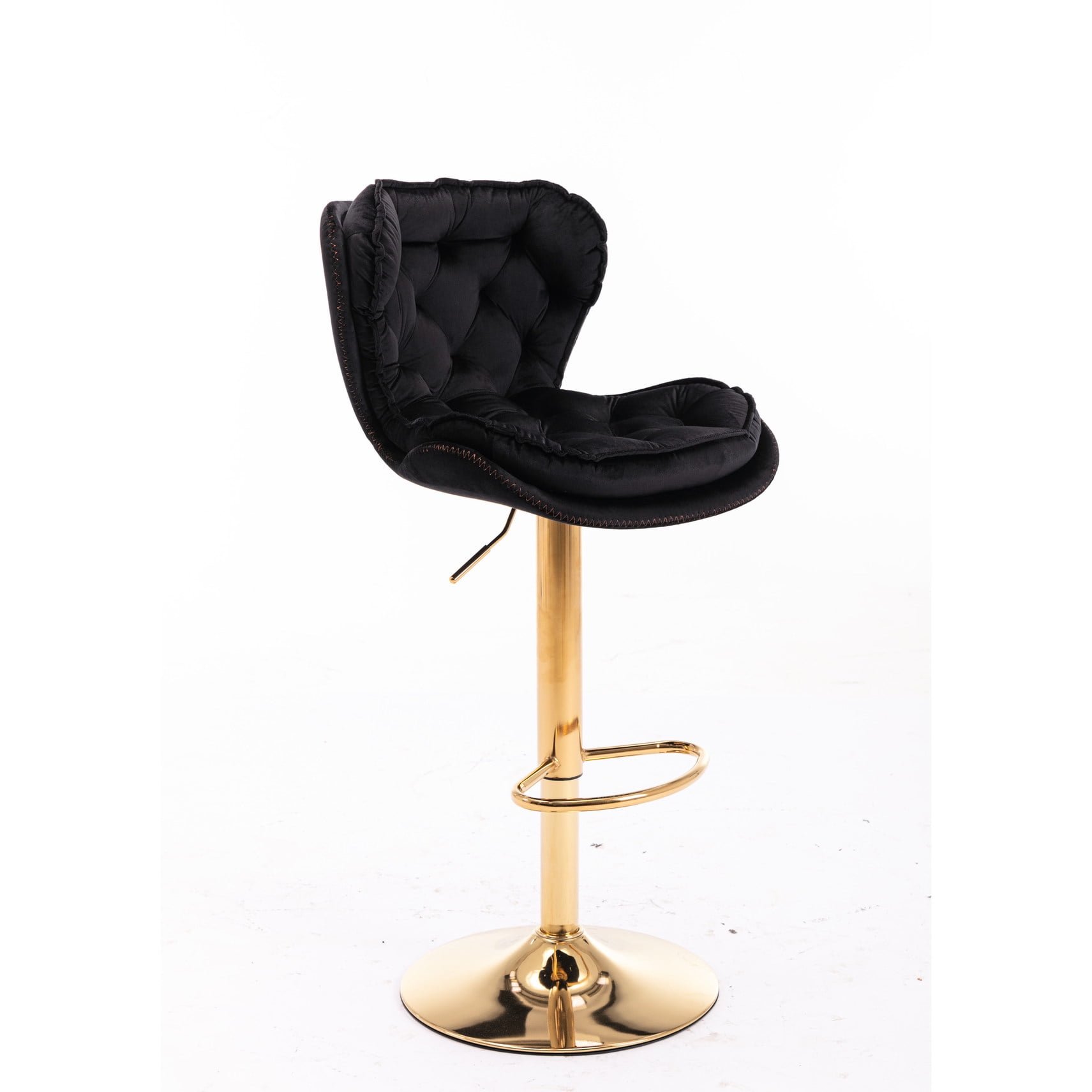Velvet Fabric Bar Stools+Mechanical Lifting”-“Home Bars/Entertainment ...
