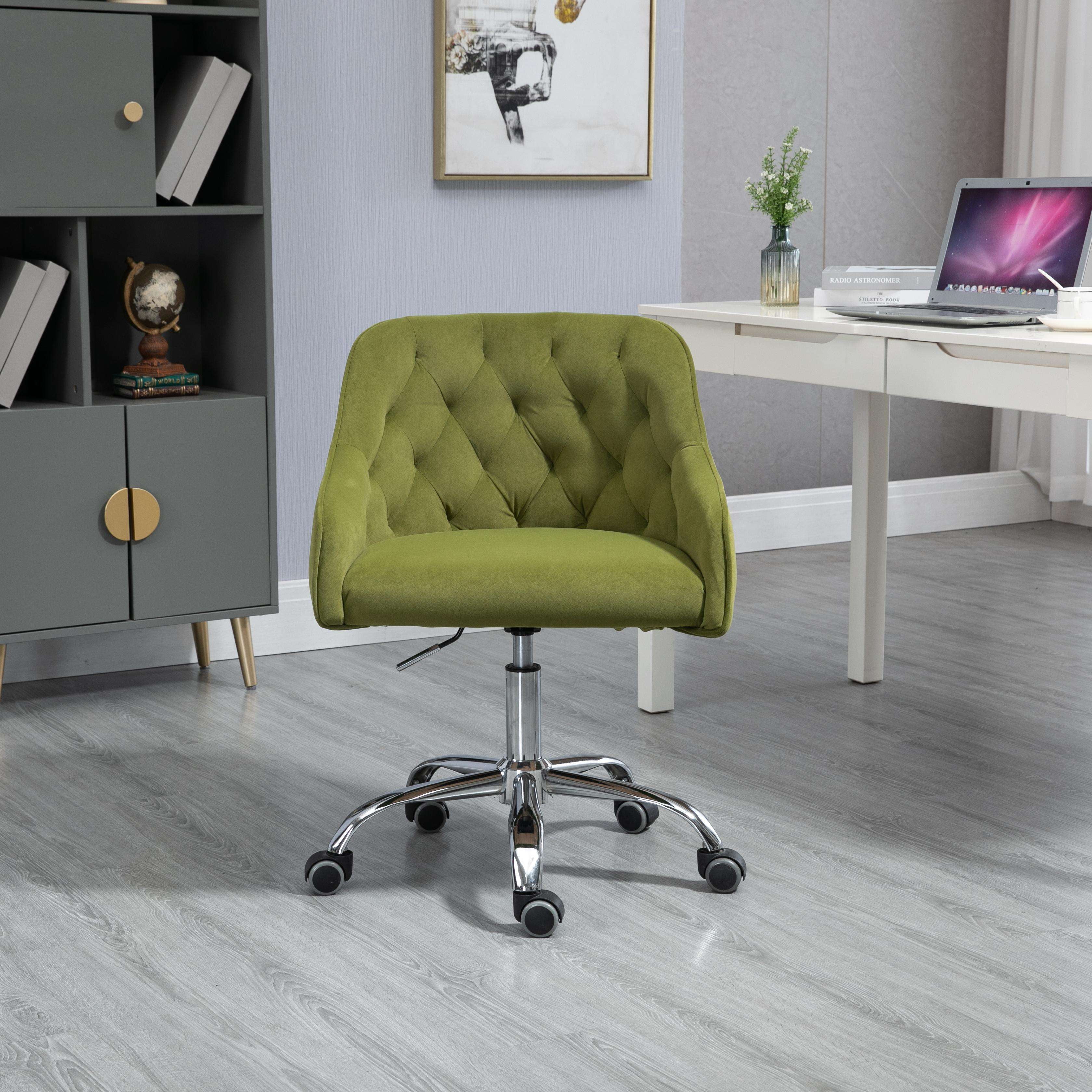 Velvet Fabric Modern Leisure Arm Chair, Bedroom Chair Adjustable Child ...