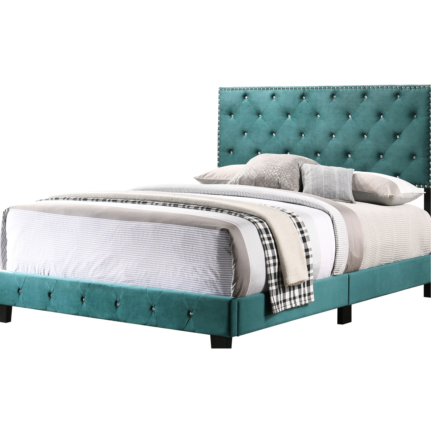 Velvet Foam Filler Bed - Simple Assembly - Master Bedroom - Complement ...