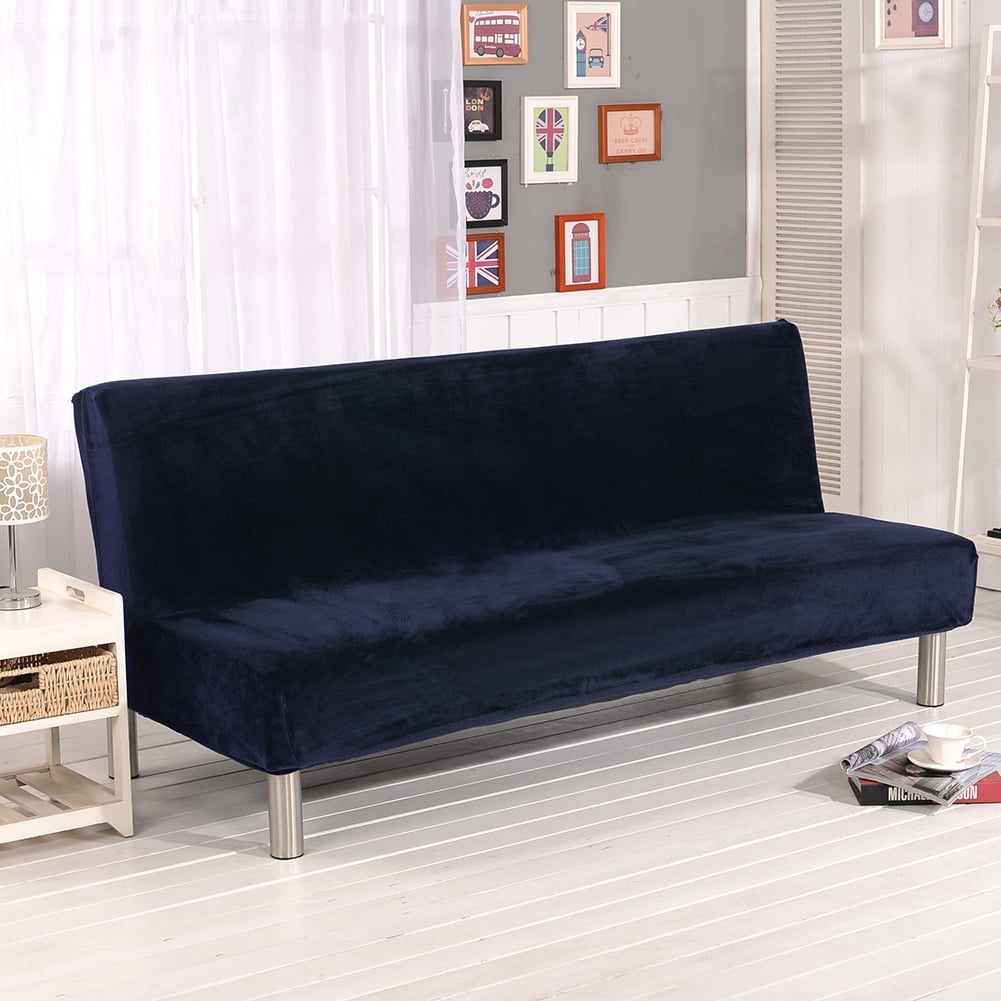 Velvet Futon Cover Armless Sofa Covers Sofa Bed Covers Stretch Futon ...