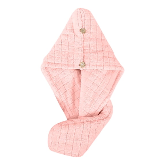 Velvet Hair Towel Wrap for Fast Drying & Frizz Reduction – Soft ...