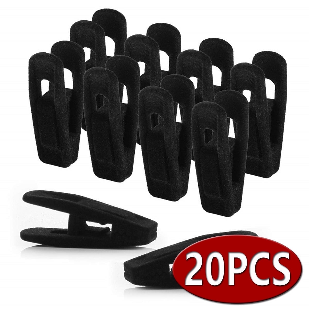 20 Pcs Strong Velvet Hanger Clips for Pants and Skirts, Perfect for ...