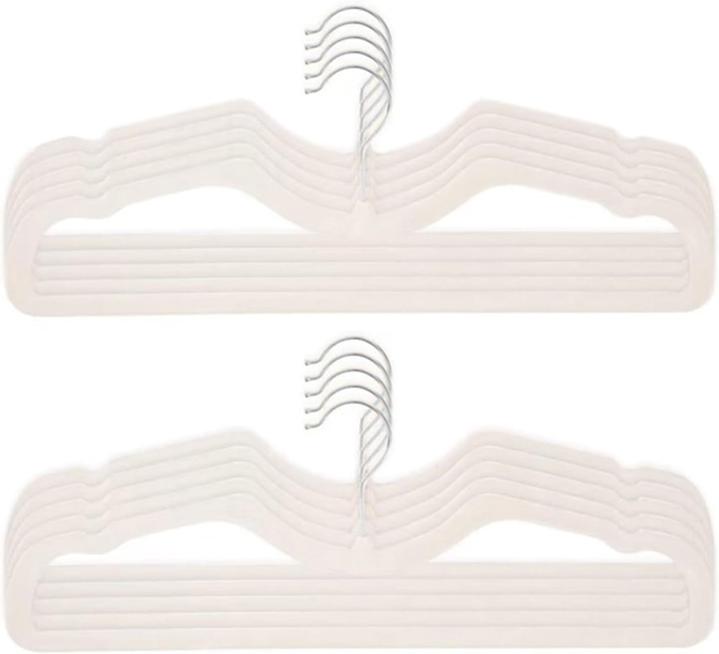 Velvet Hangers 50 Pack, Ultra Slim & Short Neck Hanger, 360 Swivel Hook ...