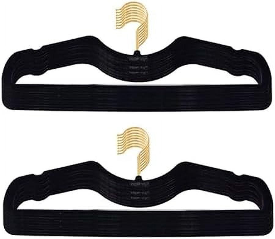 Velvet Hangers 50 Pack, Ultra Slim & Short Neck Hanger, 360 Swivel Hook ...
