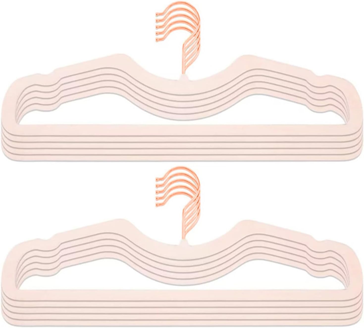 Velvet Hangers 50 Pack, Ultra Slim & Short Neck Hanger, 360 Swivel Hook ...