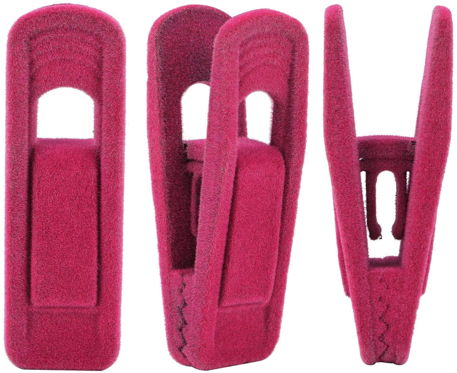 Velvet Hangers Clips 20 Pack, Ivory Pants Hangers Velvet Clips, Strong ...