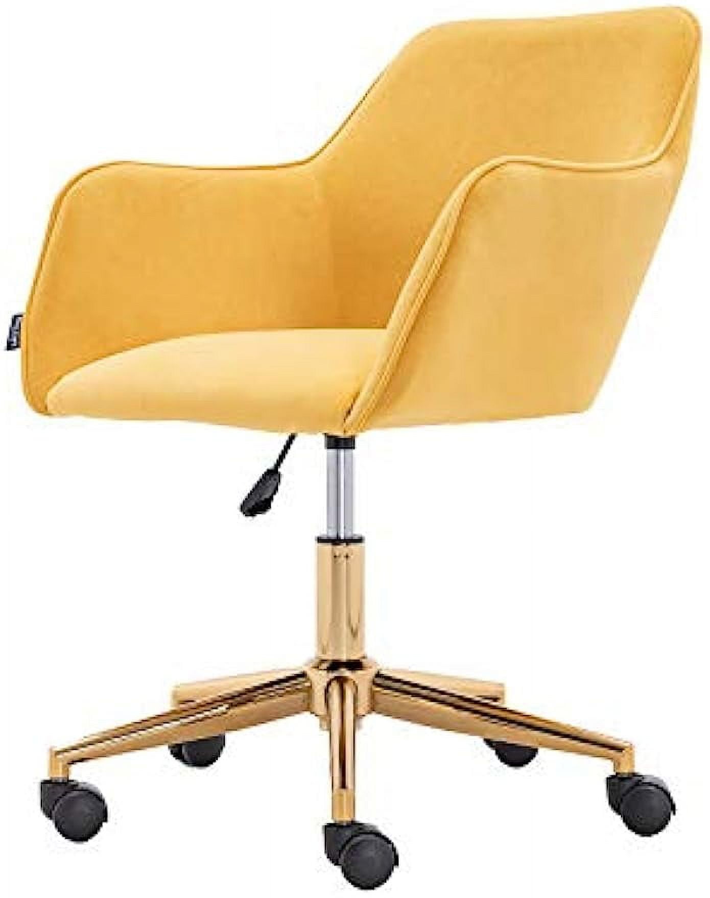 Velvet Home Office Chair,Adjustable Height Modern Swivel Desk Chair on ...