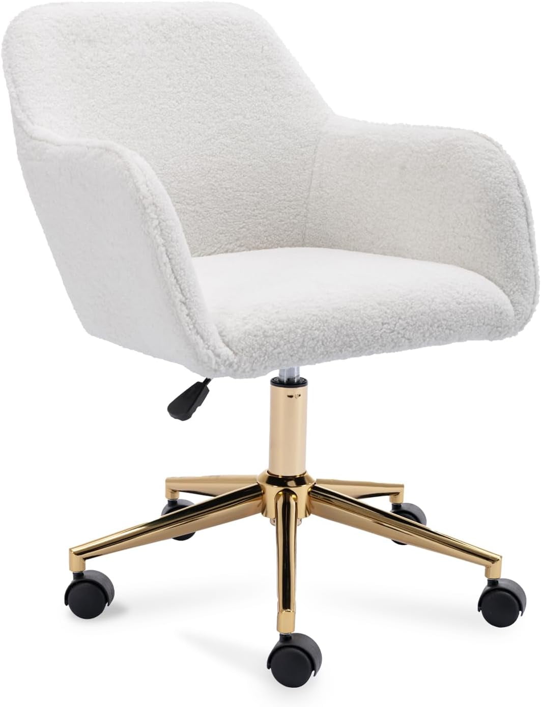 Velvet Home Office Chair Cute Swivel Desk Chair with Wheels Modern ...