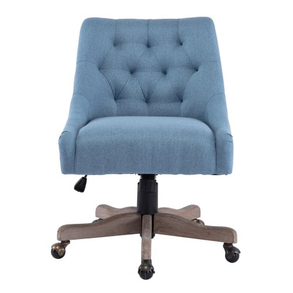 Velvet Home Office Chair,Elegant Modern Swivel Desk Chair on Wheels ...