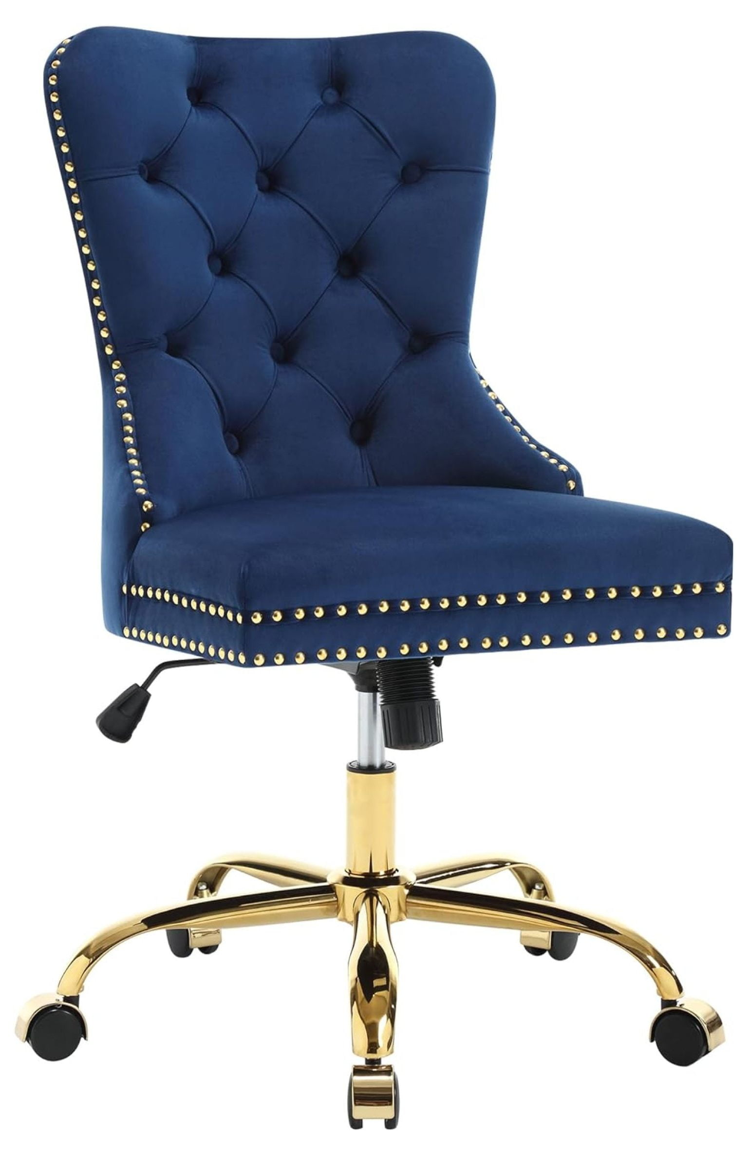 Velvet Home Office Desk Chair, Height Adjustable Vanity Chair ...